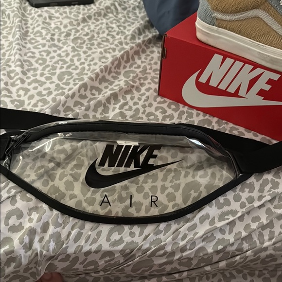 Nike | Accessories | Nike Clear Waist Bag With Black Logo | Poshmark